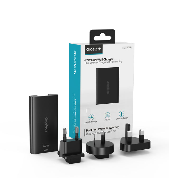 PD6011 Choetech 67W Dual-Port Portable GaN Adapter – CHOETECH