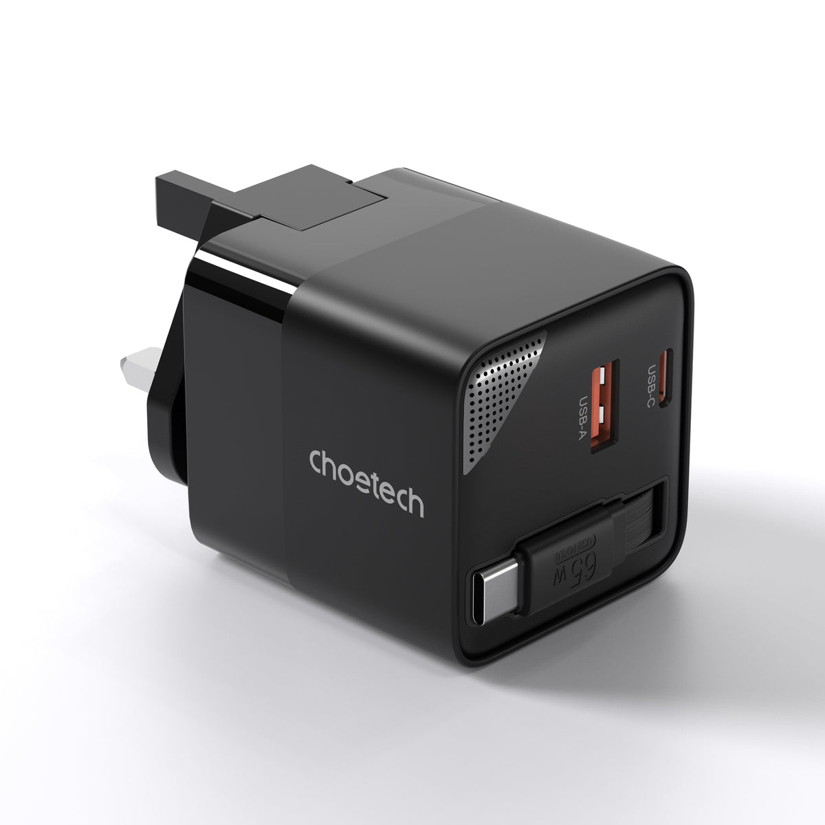 Choetech PD6091 PD65W Gallium Nitride Charger with Telescopic Module U ...