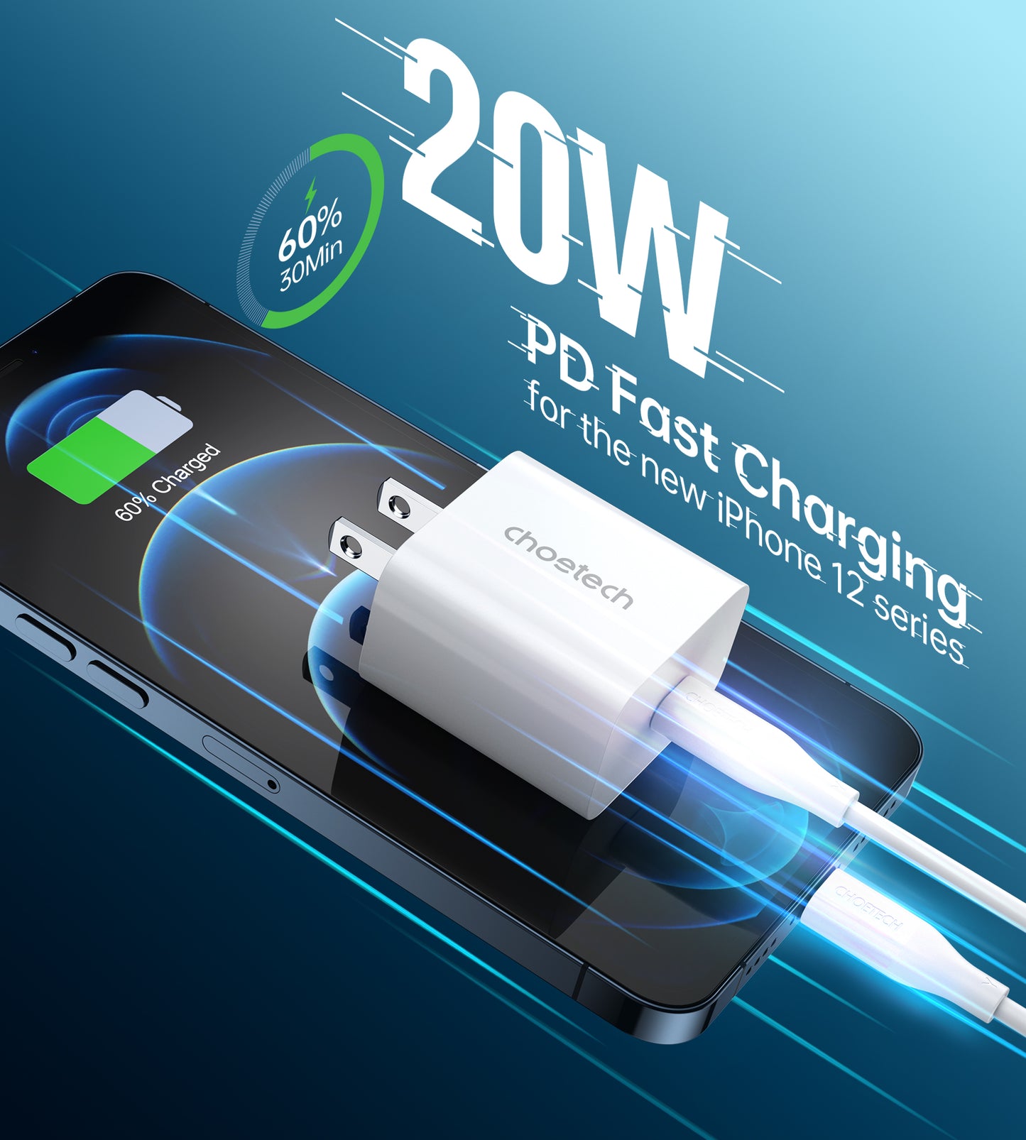 USB C Charger PD 20W Type C Wall Adapter 2 Pack Charger – CHOETECH