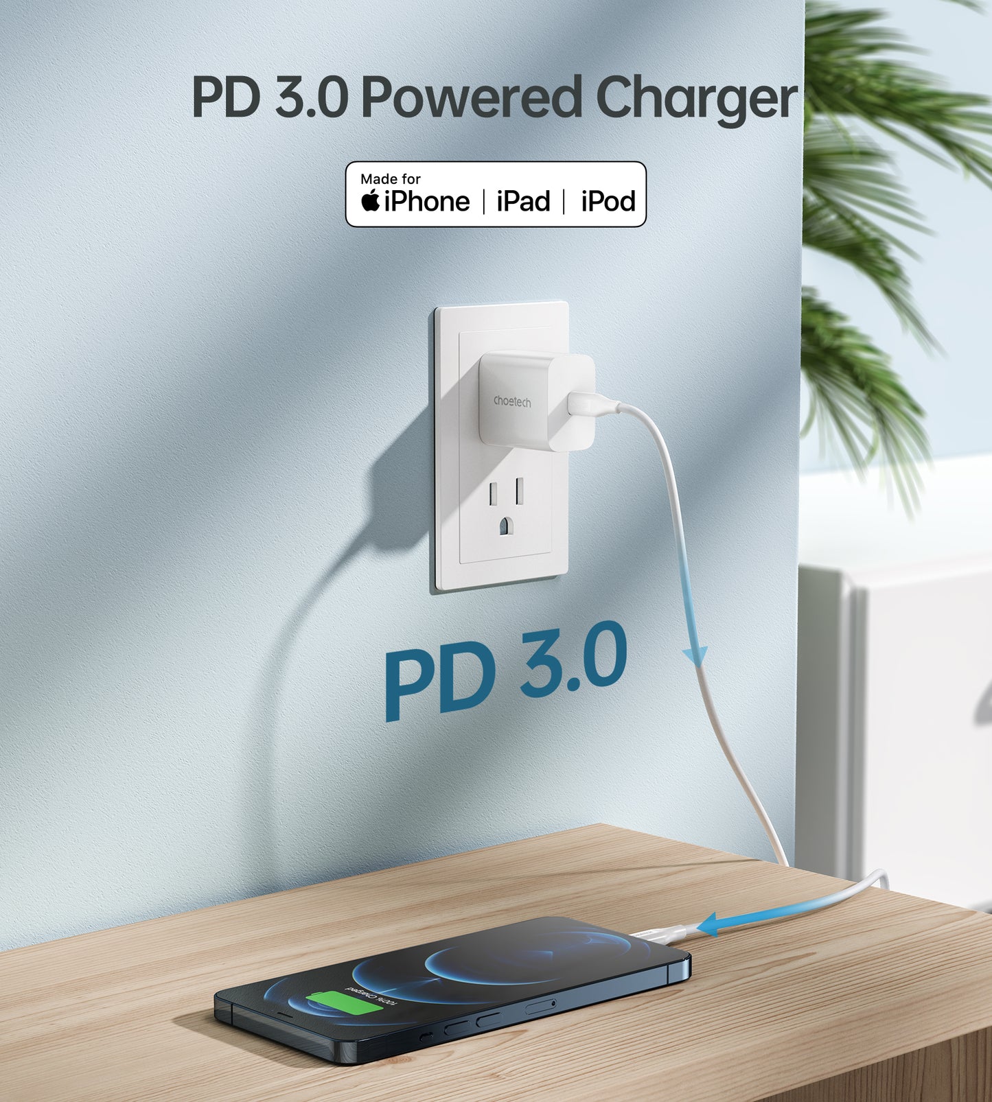 USB C Charger PD 20W Type C Wall Adapter 2 Pack Charger – CHOETECH